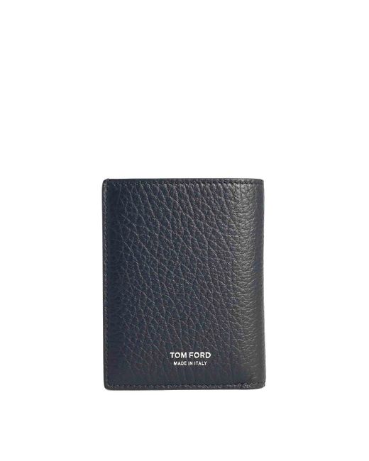 Tom Ford Elongated T Line Card Holder in Blue for Men | Lyst