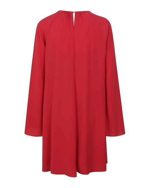 Max Mara Midi Dress in Red | Lyst