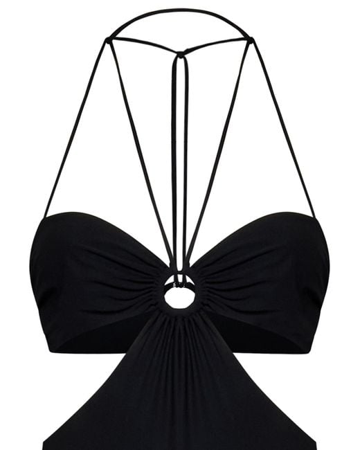 Nensi Dojaka One-Piece Matt Stretch Jersey Swimsuit in Black | Lyst