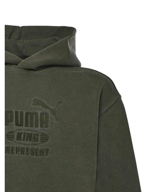 PUMA Hoodie in Green for Men | Lyst UK