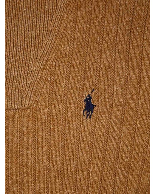 Polo Ralph Lauren Polo Collar Shirt in Brown for Men | Lyst