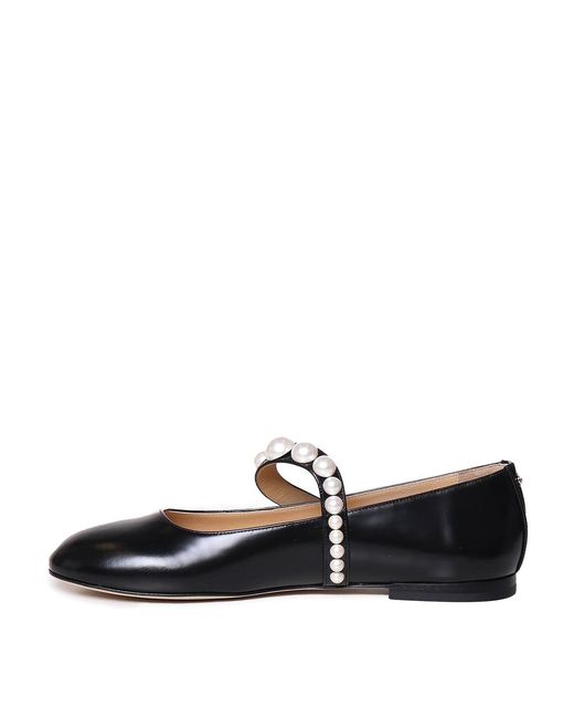 Mach & Mach Shiny Calfskin Ballet Flats in White | Lyst