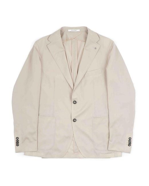Tagliatore Jacket in Natural for Men | Lyst UK