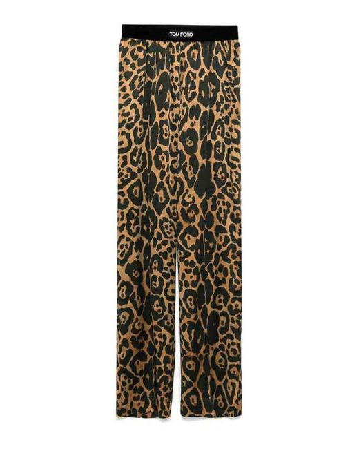 Tom Ford Pants With Printing in Natural | Lyst