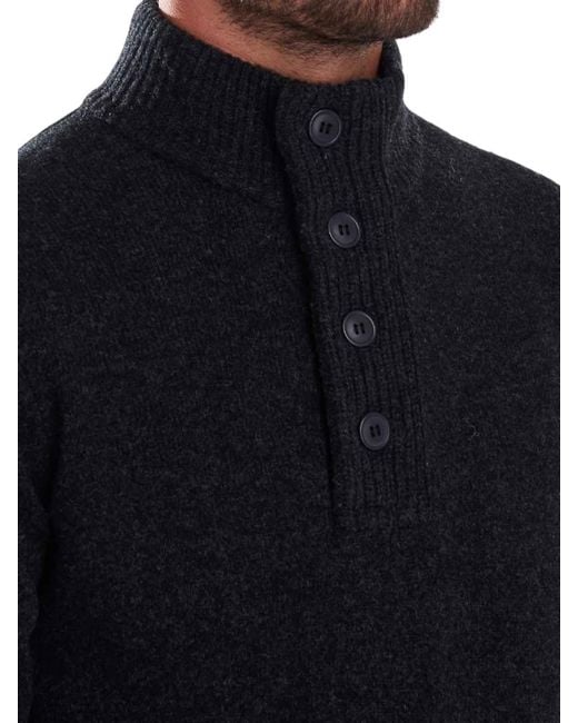 Barbour Cardigan in Black for Men | Lyst
