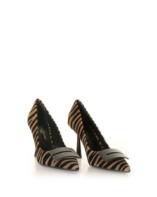 Chantal Suede Pumps in Metallic | Lyst
