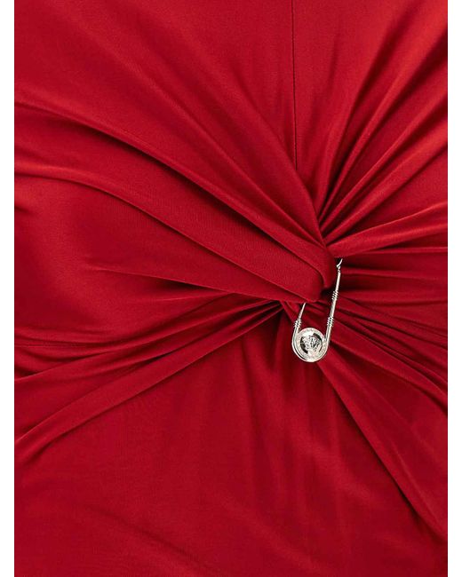 Versace Dress in Red | Lyst