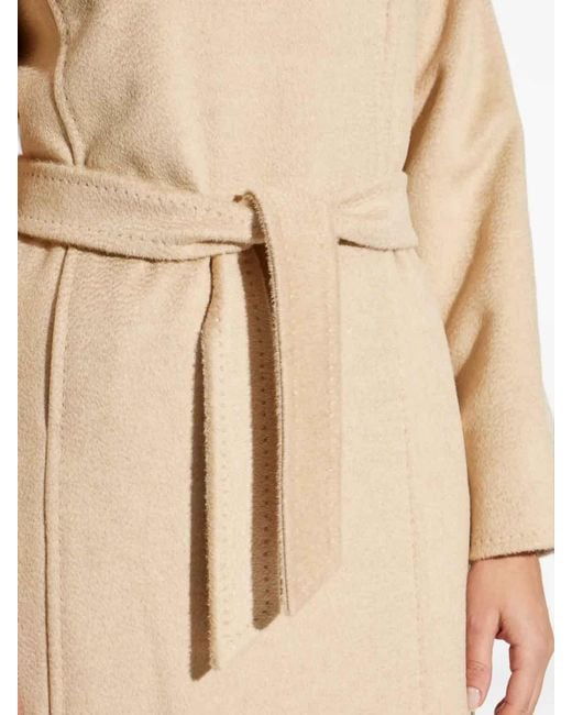 Max Mara Albino Hedgehog Coat in Natural | Lyst UK