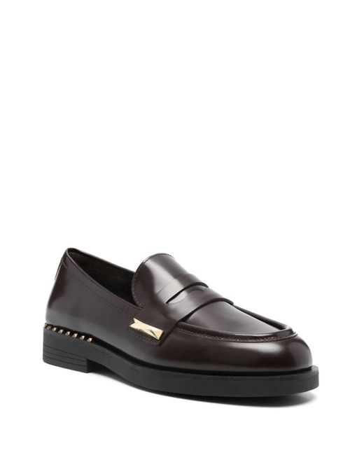Ash Leather Whisper Loafers in Black | Lyst