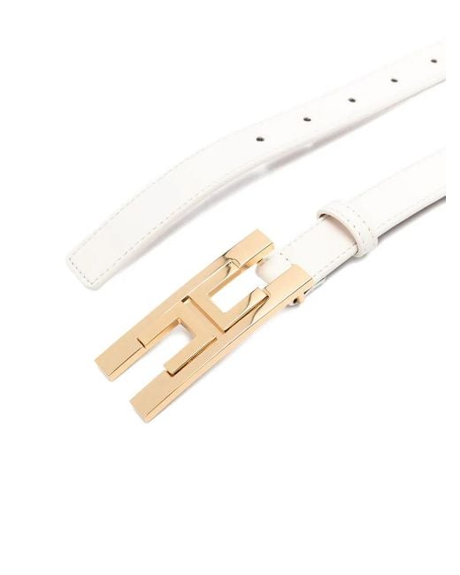 Elisabetta Franchi Cintura Milk in Natural | Lyst UK