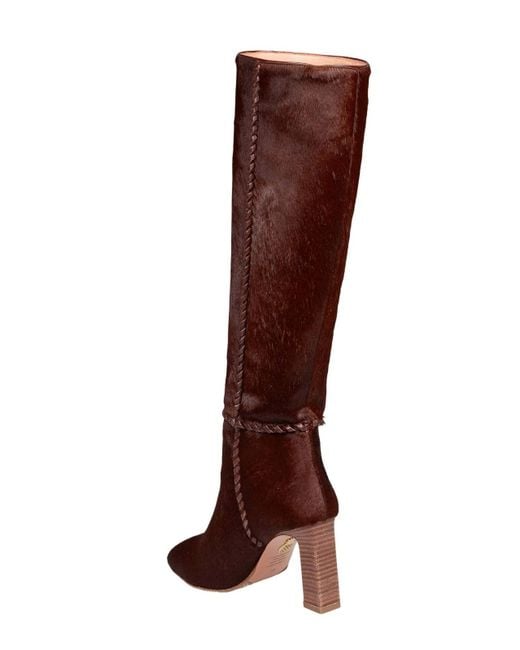 Aquazzura Indy 85 Ponyskin Boot in Brown | Lyst UK