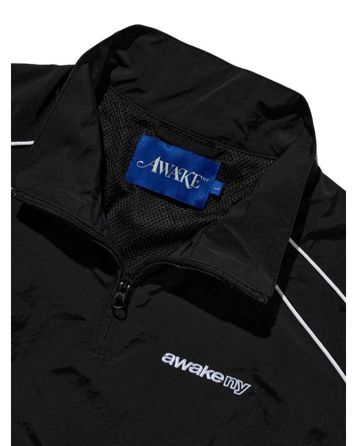 AWAKE NY Quarter Zip Track Jacket in Black for Men | Lyst UK