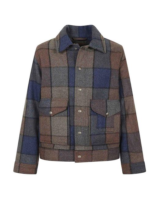 Filson Mackinaw Wool Work Jacket in Blue for Men | Lyst UK