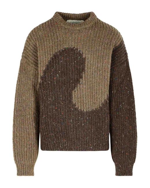 ERL Wool Blend Sweater in Brown for Men | Lyst UK