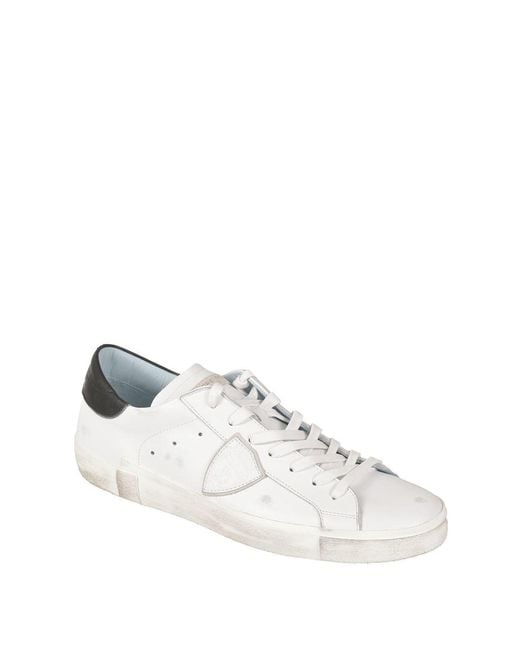 Philippe Model Paris Low Sneakers in White for Men | Lyst UK