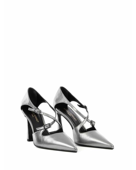 Chantal Leather Pumps in Metallic | Lyst