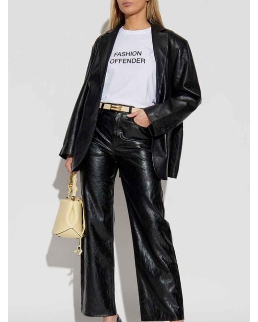 Victoria Beckham Fashion Offender Tee in White | Lyst UK