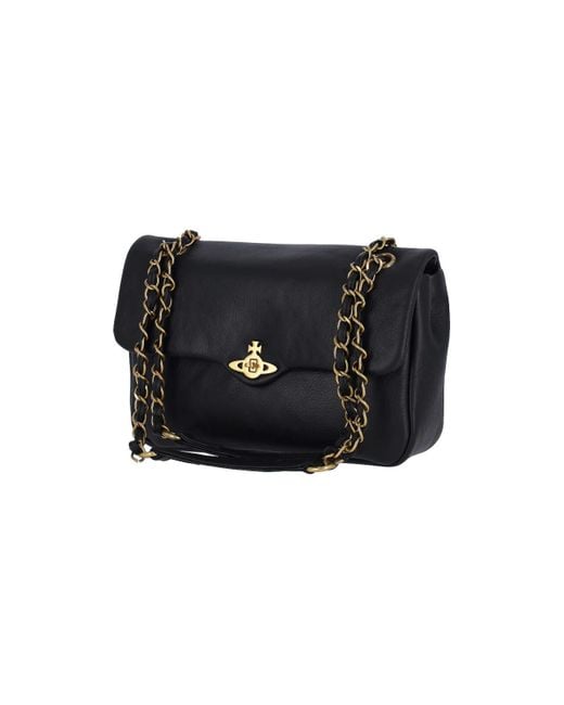 Vivienne Westwood Medium Shoulder Bag in Black | Lyst