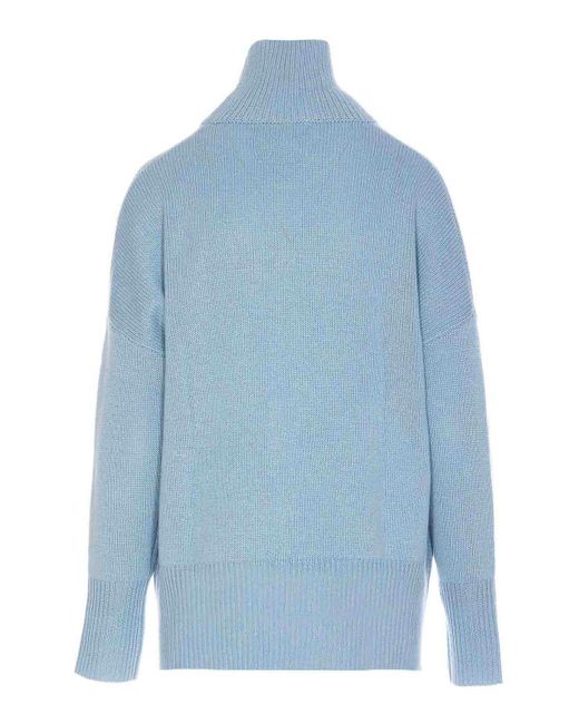 Lisa Yang Powder Heidi Sweater in Blue | Lyst
