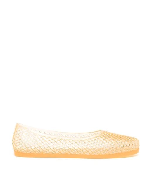 Ancient Greek Sandals Perforated Flats in Natural | Lyst UK