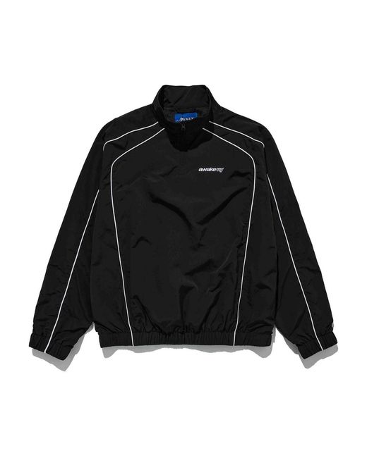 AWAKE NY Quarter Zip Track Jacket in Black for Men | Lyst UK