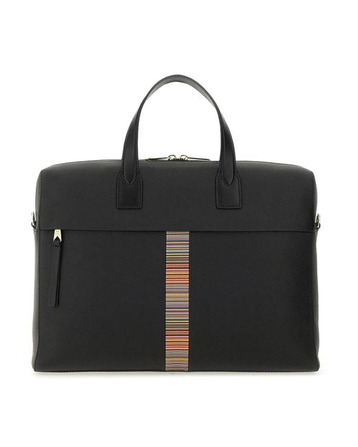 Paul Smith Signature Stripe Bag in Black for Men | Lyst UK