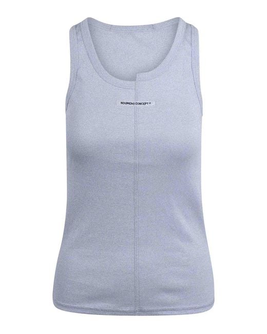 NOUMENO CONCEPT Top Tank Top With Logo in Blue | Lyst UK
