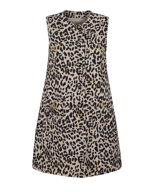 Valentino Garavani Animal Printed Vest in White | Lyst UK
