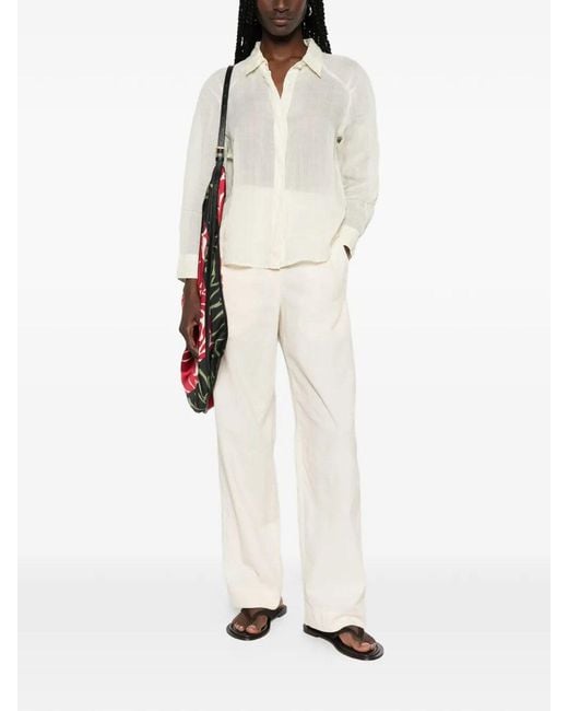 Dries Van Noten Pants Ecr in White | Lyst UK