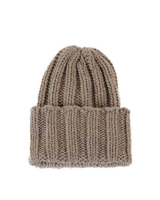 Inverni Dove Cashmere Beanie in Natural for Men | Lyst UK