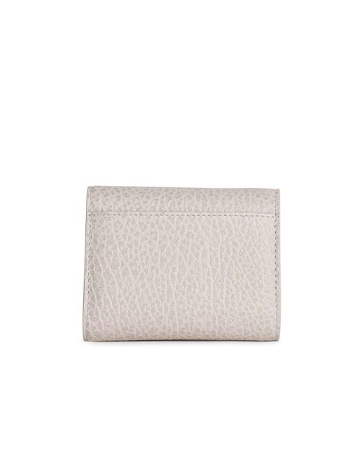 Maison Margiela Ivory Leather Wallet in White | Lyst UK