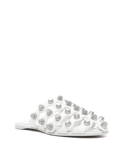 Alexander Wang Rexa Cage Mules in White | Lyst