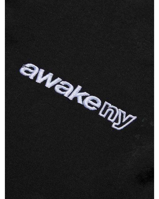 AWAKE NY Quarter Zip Track Jacket in Black for Men | Lyst UK