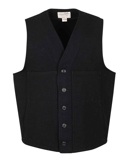 Filson Mackinaw Wool Vest in Black for Men | Lyst UK