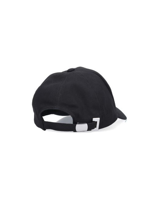 Balmain Baseball Logo Hat in Black | Lyst UK