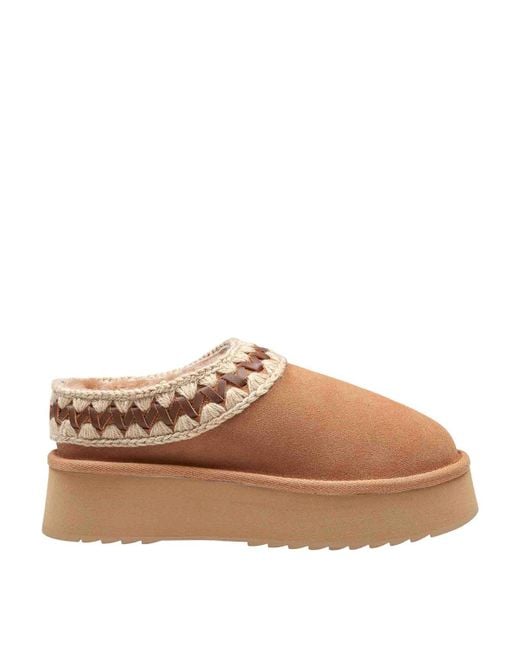 Mou Clog Platform in Brown | Lyst