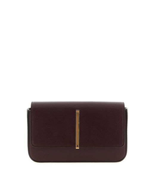 Tod's Mini Leather Shoulder Strap in Purple | Lyst UK