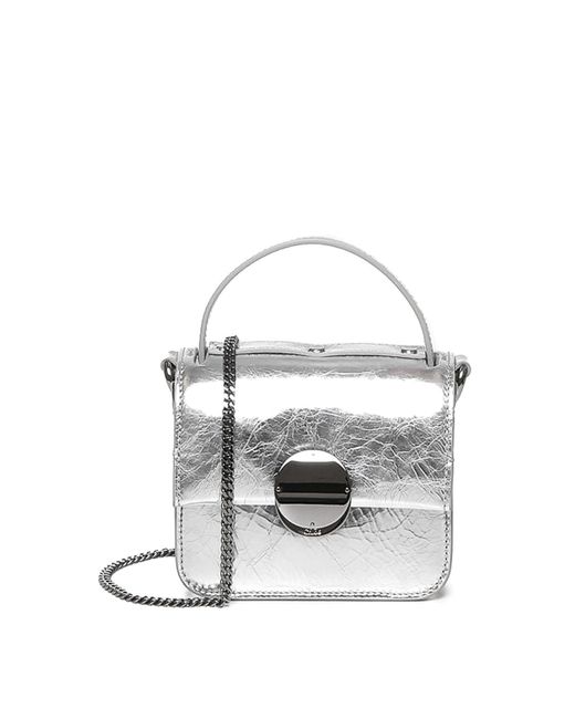 Chloé Penelope Micro Bag With Flap in White | Lyst