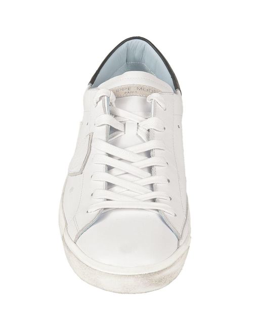 Philippe Model Paris Low Sneakers in White for Men | Lyst UK