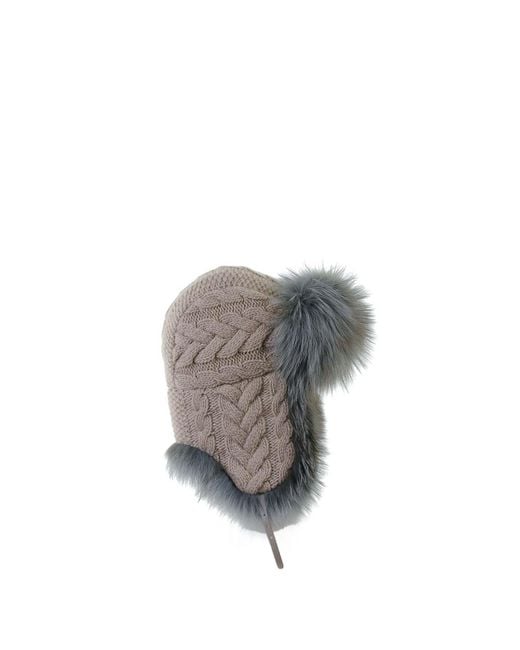 Inverni Aviator Hat in Gray | Lyst