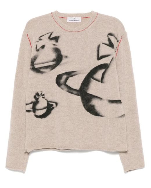 Vivienne Westwood Orbit Jumper in Natural for Men | Lyst