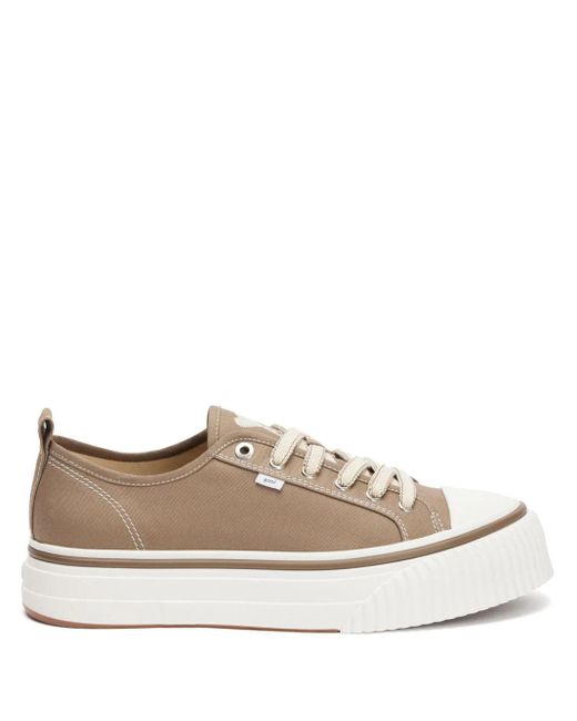 Ami Paris Low Top Canvas Sneakers in Brown for Men Lyst UK