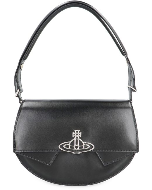 Vivienne Westwood Sadie Leather Crossbody Bag in Black | Lyst UK
