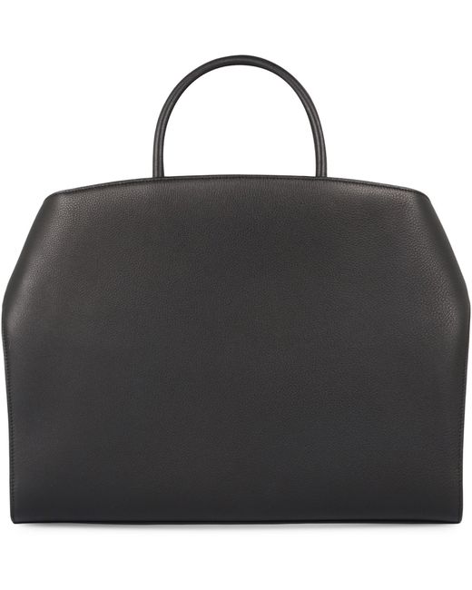 Ferragamo Hug Leather Work Bag in Black for Men | Lyst