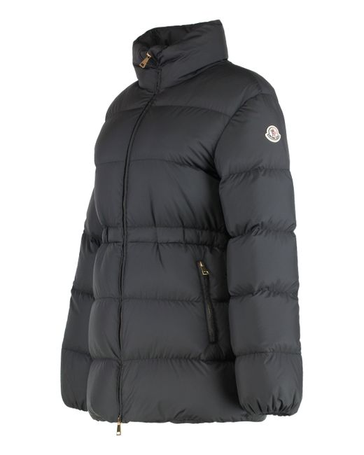 Moncler Short Down Jacket Brossette in Black | Lyst UK