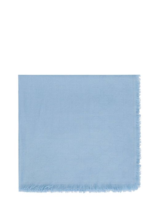 Gucci Frayed Edge Scarf in Blue | Lyst