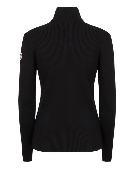 Fusalp Andromeda Ribbed Sweater in Black | Lyst