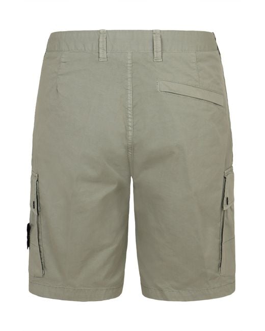 Stone Island Bermuda Cargo in Green for Men | Lyst UK