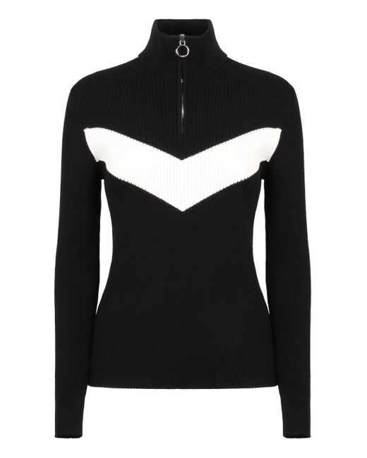 Fusalp Andromeda Ribbed Sweater in Black | Lyst