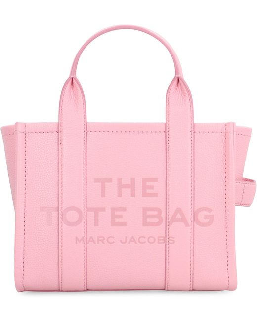 Marc Jacobs Grainy Leather Mini Tote Bag in Pink | Lyst